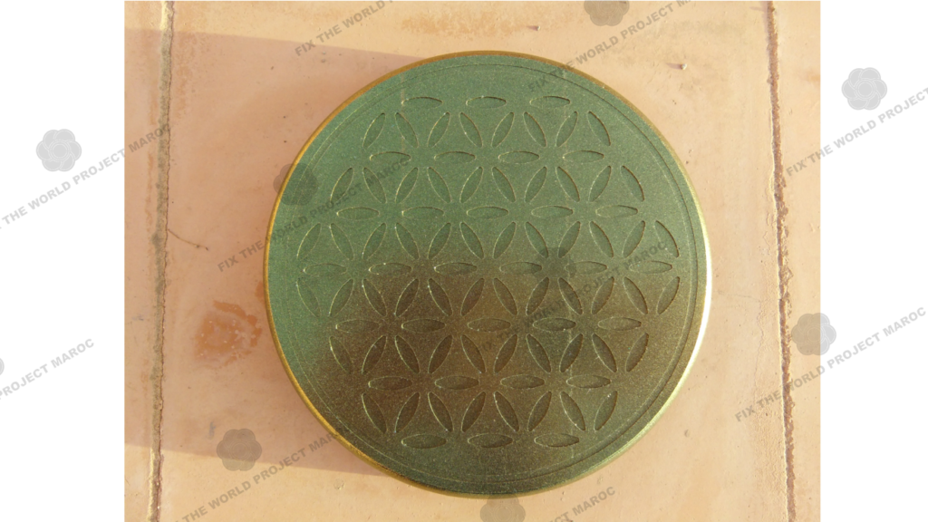 Set of Two Orgone Charge Plates Brass Finish - FIX THE WORLD PROJECT ...