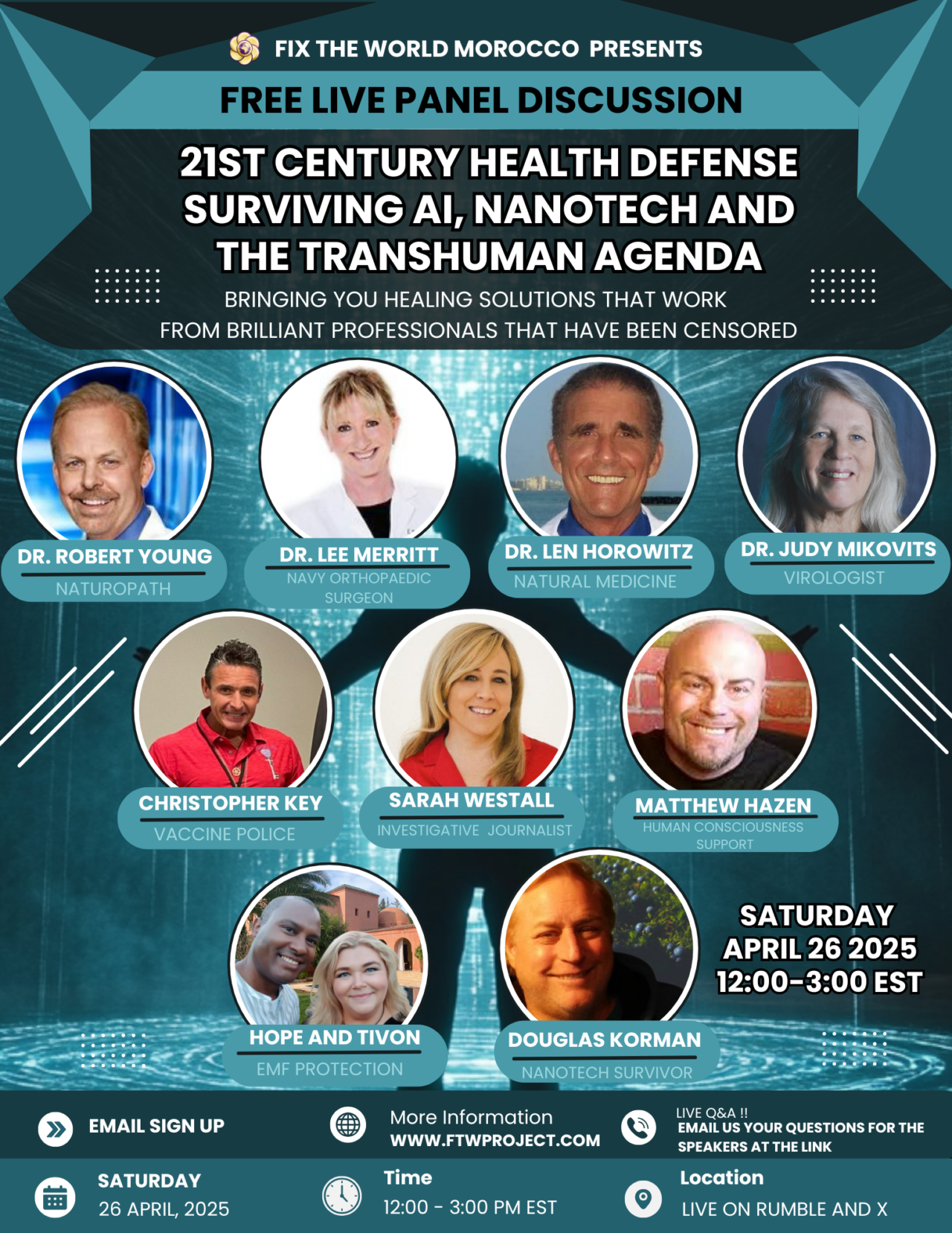 Free Livestream Panel! 21st Century Health Defense: Surviving AI ...